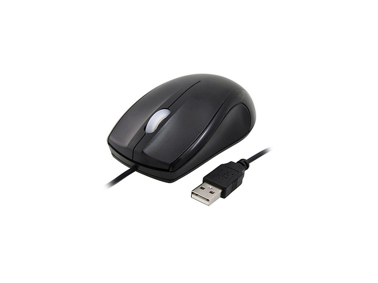 Insten 1042694 Black Wired Scroll Wheel Mouse Compatible with PC Laptop ...