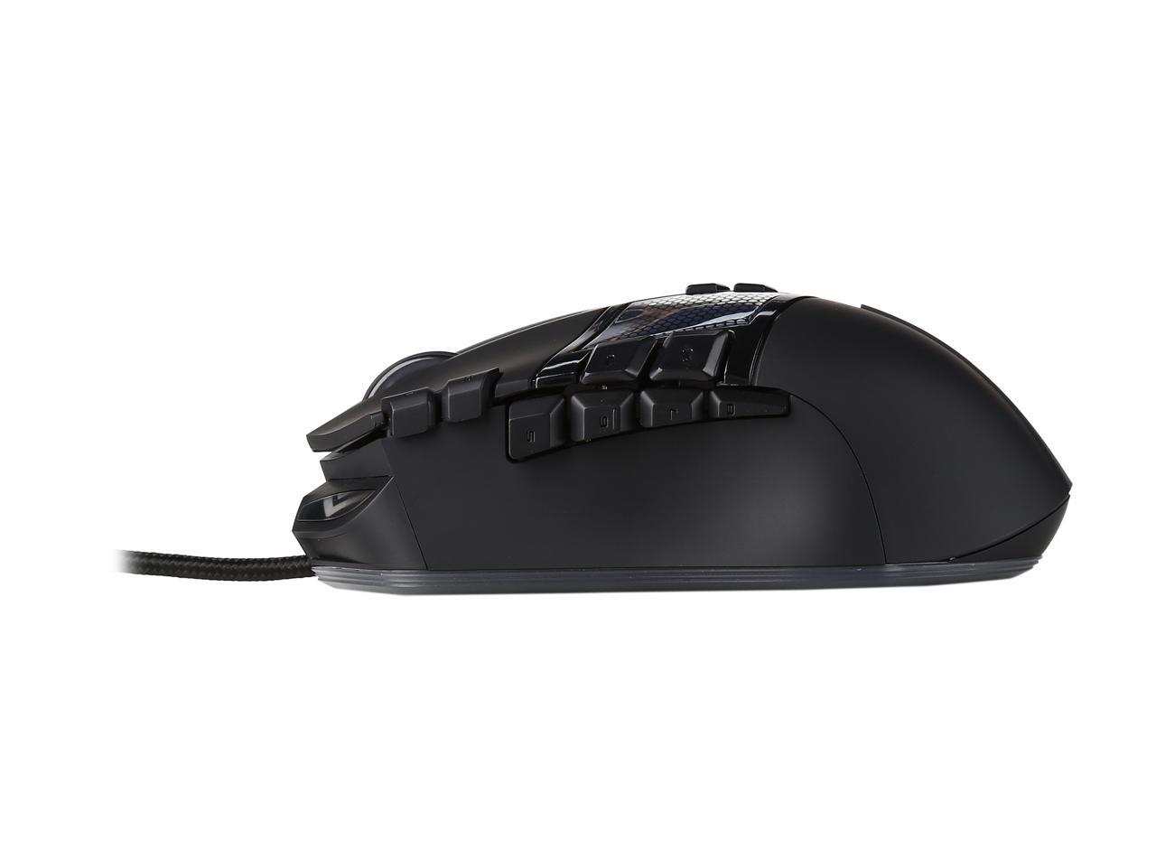AORUS THUNDER M7 GM-THUNDER M7 Black Wired Laser MMO Gaming Mouse ...