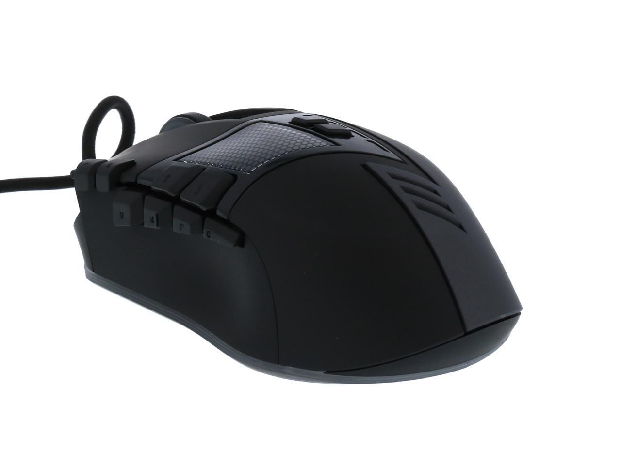 AORUS THUNDER M7 GM-THUNDER M7 Black Wired Laser MMO Gaming Mouse ...