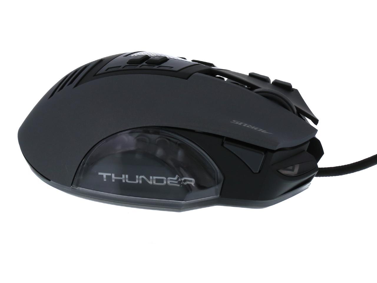 AORUS THUNDER M7 GM-THUNDER M7 Black Wired Laser MMO Gaming Mouse ...