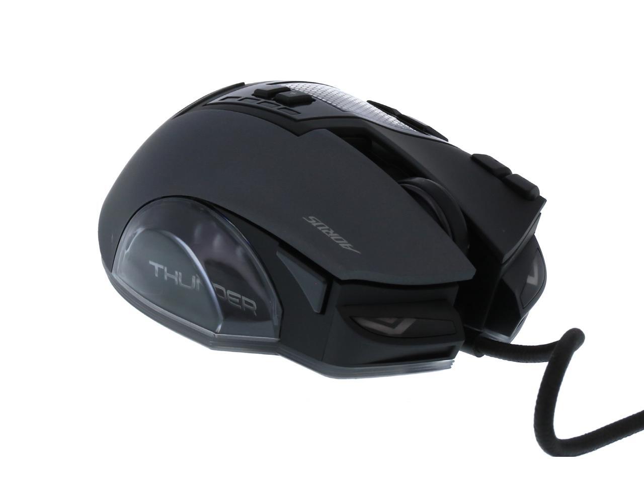 AORUS THUNDER M7 GM-THUNDER M7 Black Wired Laser MMO Gaming Mouse ...