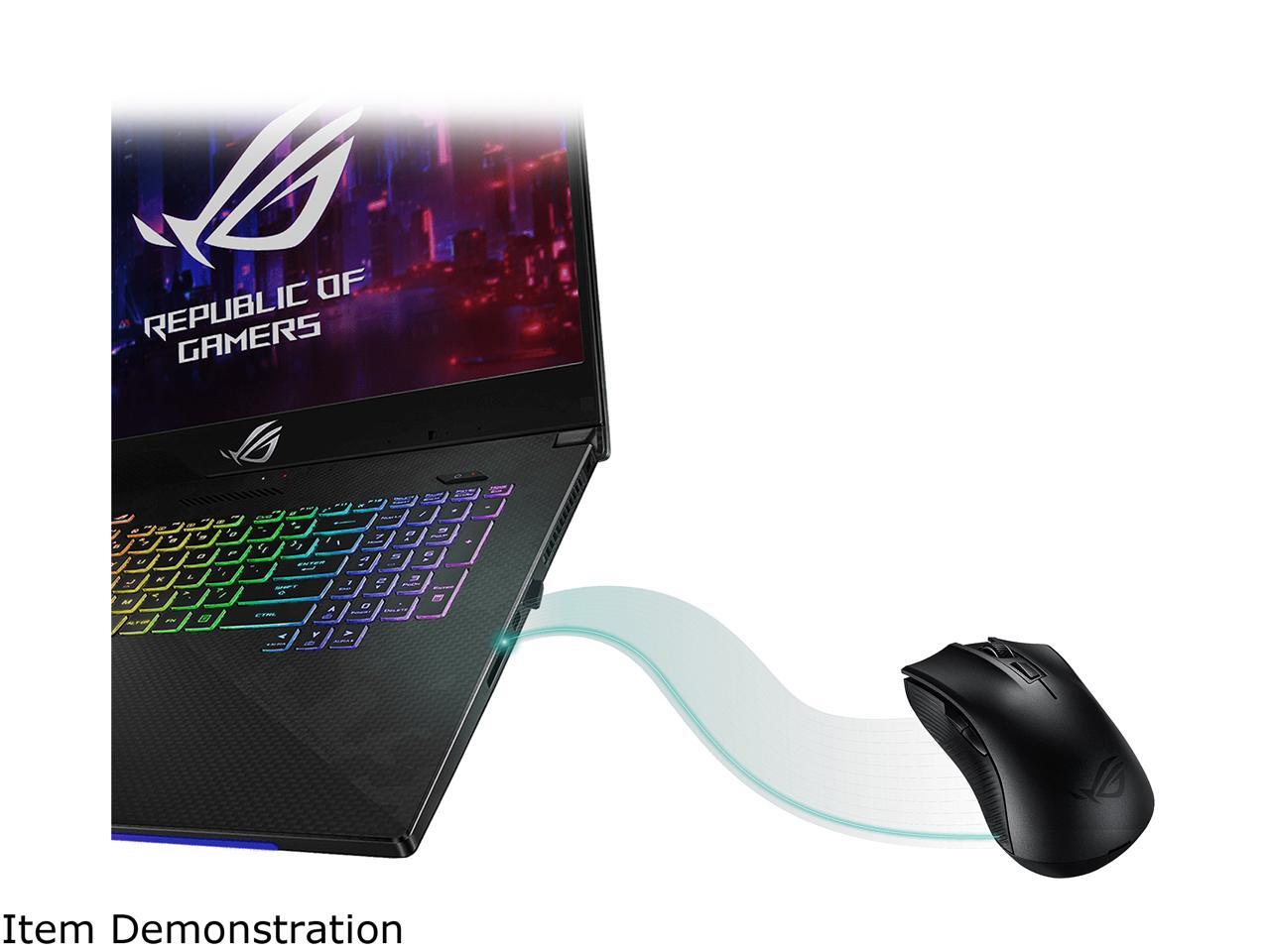 ASUS ROG Strix Carry Portable Wireless + Bluetooth Ergonomic Optical ...