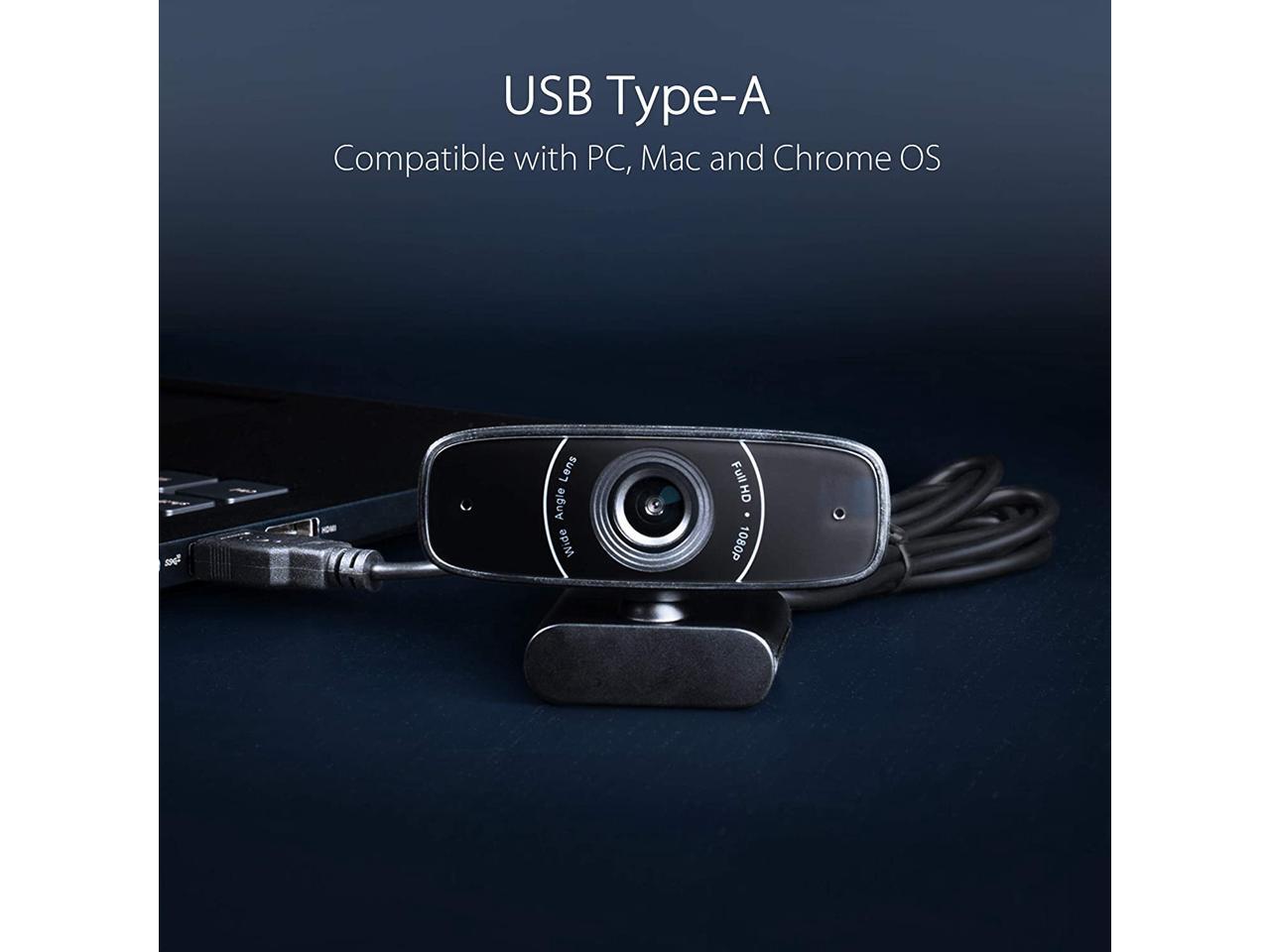 ASUS Webcam C3 1080p HD USB Camera - Beamforming Microphone, Tilt ...