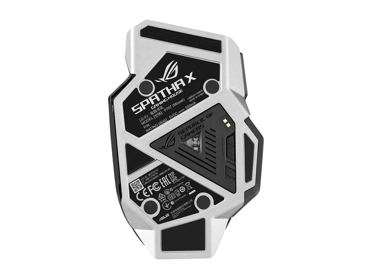 ASUS ROG Spatha X Wireless Gaming Mouse (Magnetic Charging Stand, 12 ...