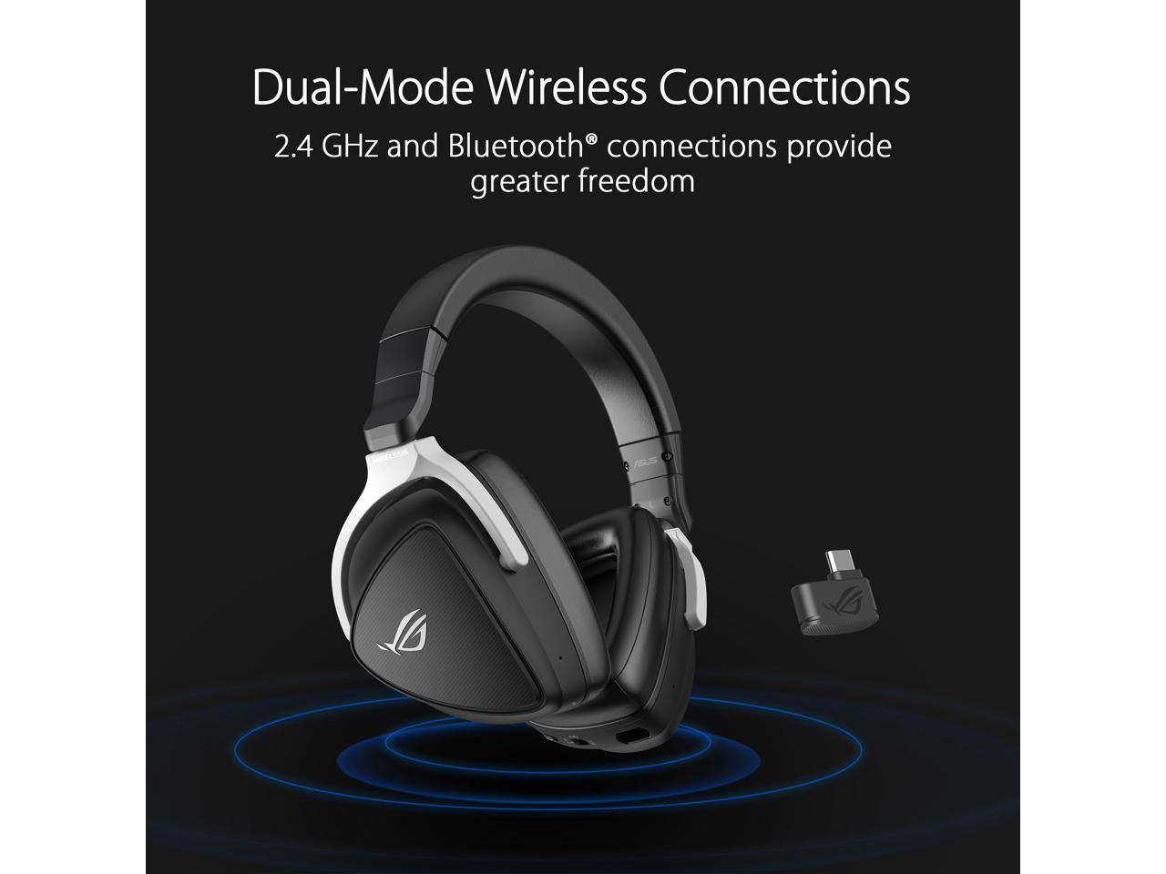 ASUS ROG Delta S Wireless Gaming Headset (AI Beamforming Mic, 7.1 ...