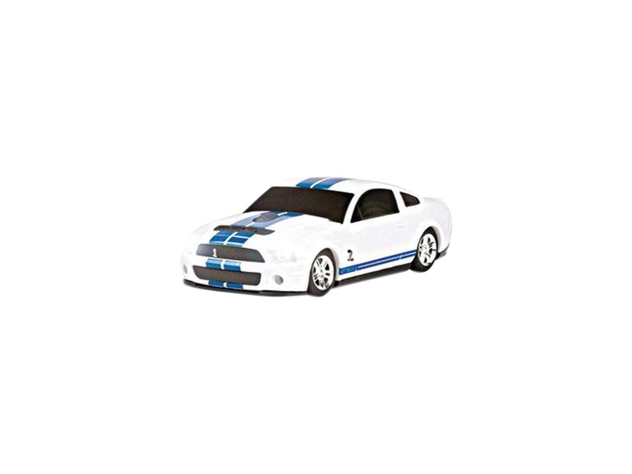 Road Mice RM-10FDSHWXB White/Blue RF Wireless Optical Shelby GT500 ...