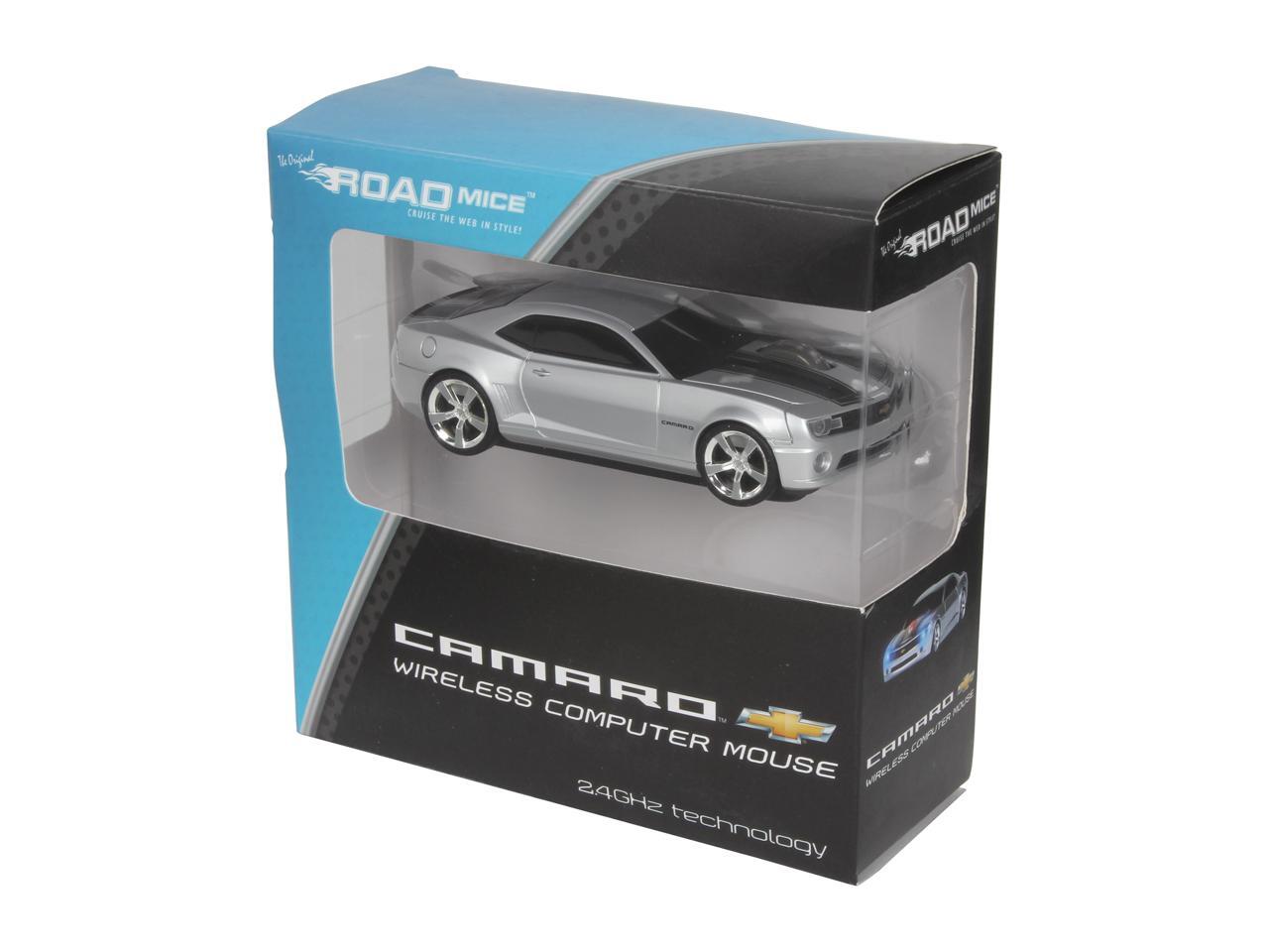 Road Mice Camaro HP-11CHCCSXK Silver/Black RF Wireless Optical Mouse ...