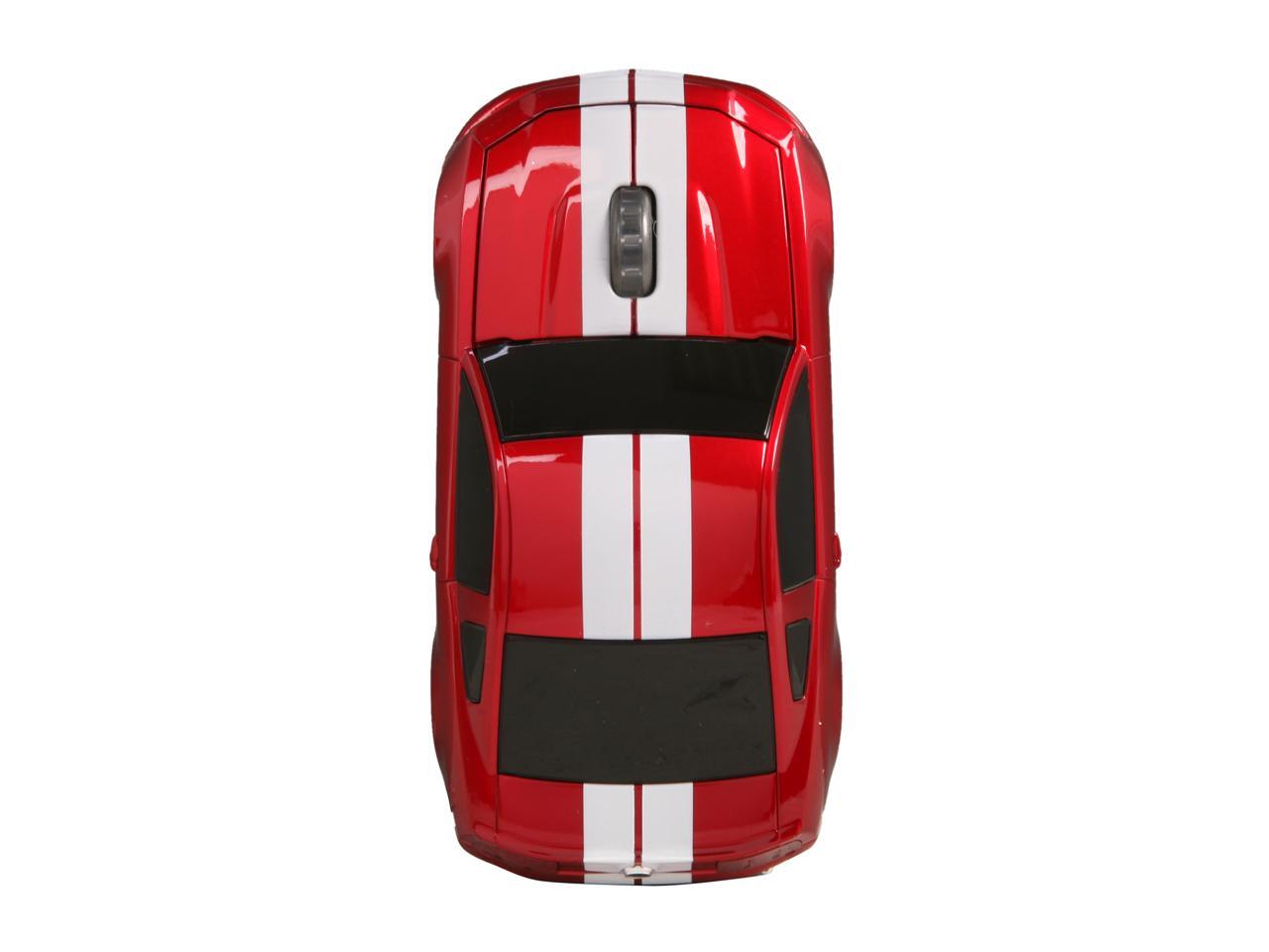 Road Mice Ford Mustang HP-11FDMGRXW Red/White RF Wireless Optical Mouse ...