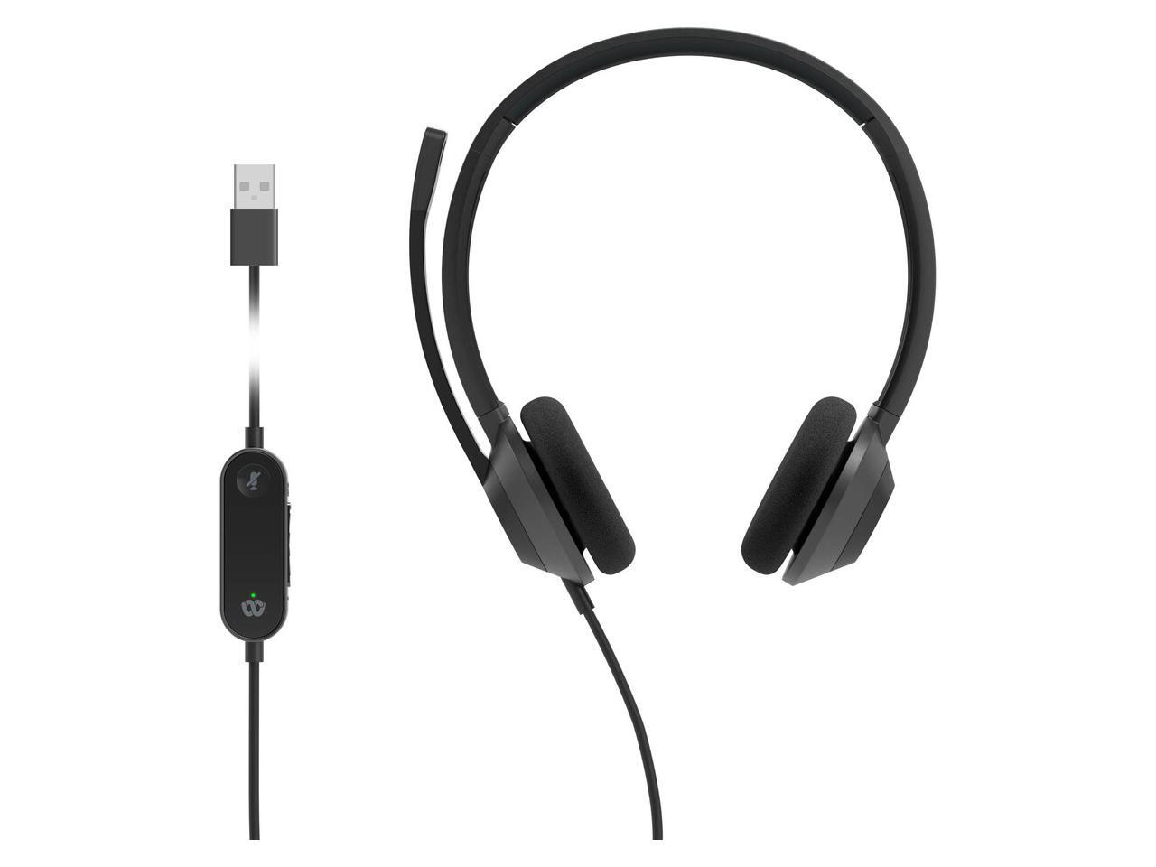 Cisco 322 Stereo Headset - USB Type A - On-ear - Binaural - Supra-aural ...