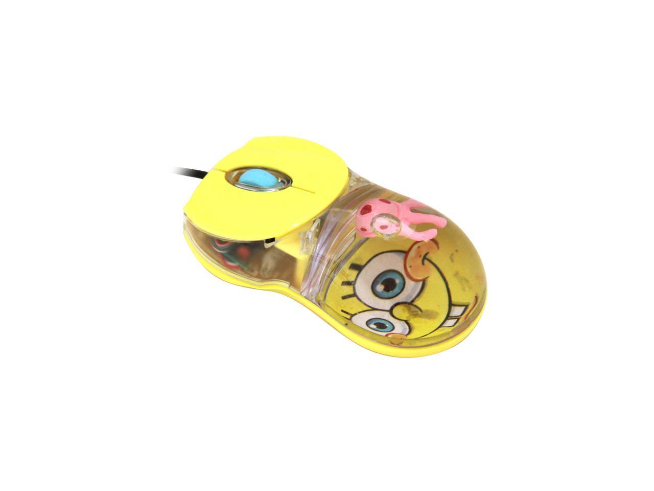 SAKAR SpongeBob Water 82062 Yellow Optical Mouse - Newegg.com