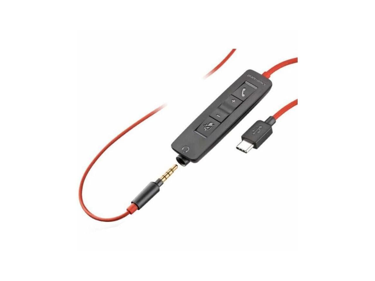 Poly Blackwire 3210 Monaural USB-A Headset - TAA-US - Black 8M3X3AA#ABA ...