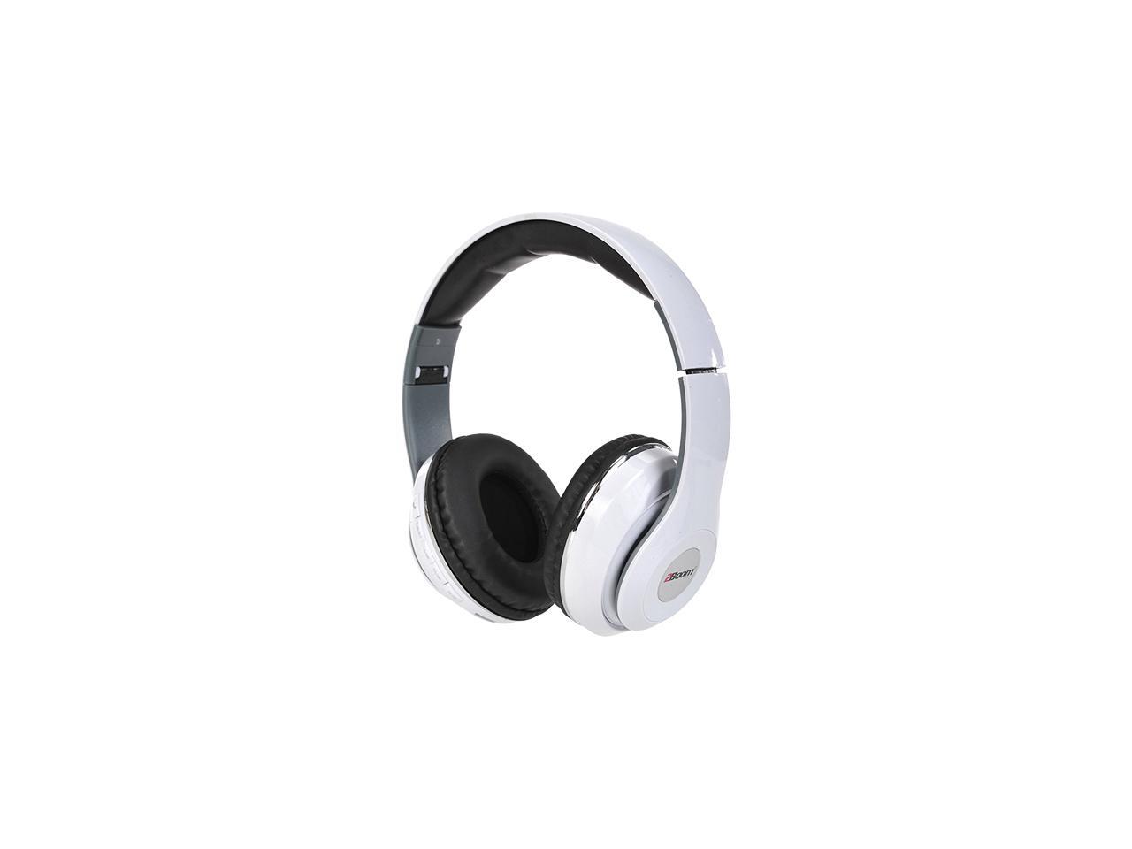 2Boom White HPBT380W Epic Jam Bluetooth Over-Ear Headphones with ...