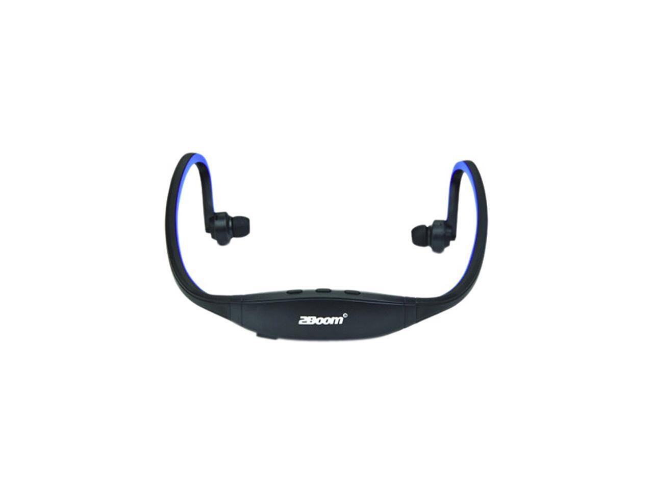 2Boom Blue HPBT260B Blade Bluetooth Sports Headphones With Microphone ...