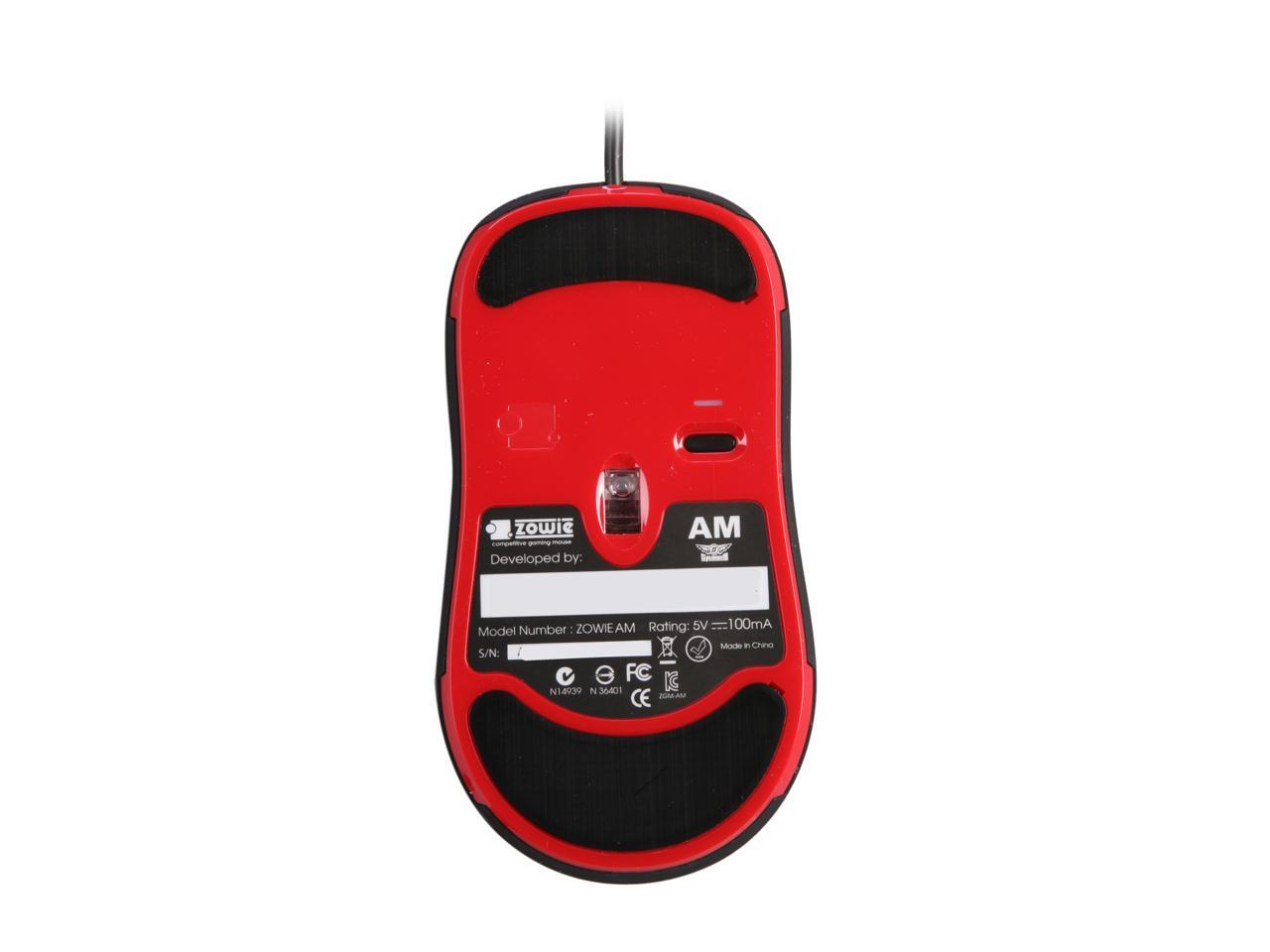 ZOWIE GEAR AM Black Wired Optical Competitive Gaming Mouse with DPI ...