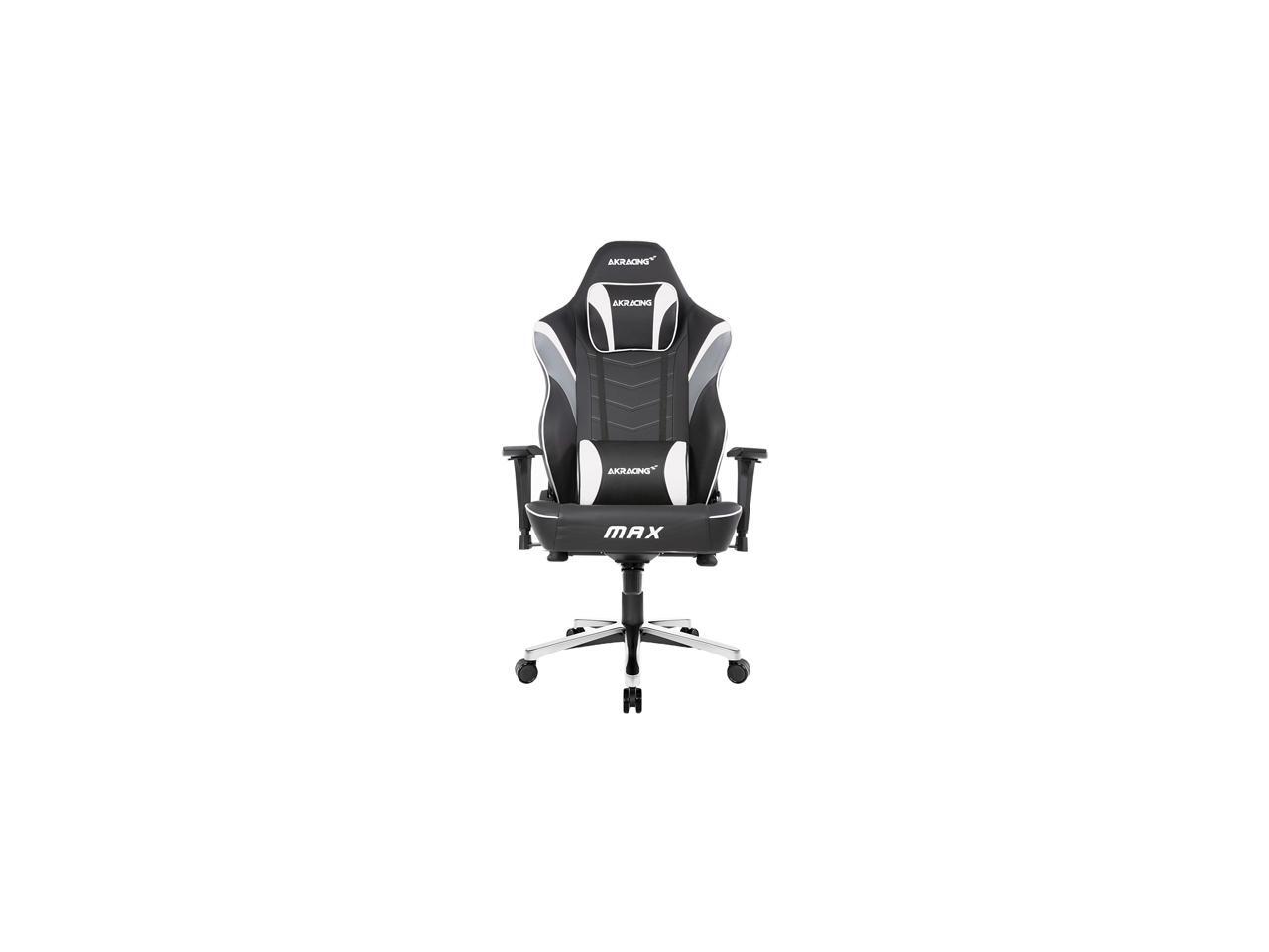 AKRacing Masters Series MAX PU Leather Gaming Chair, 4D Adjustable Armrests, 180 Degrees Recline ...