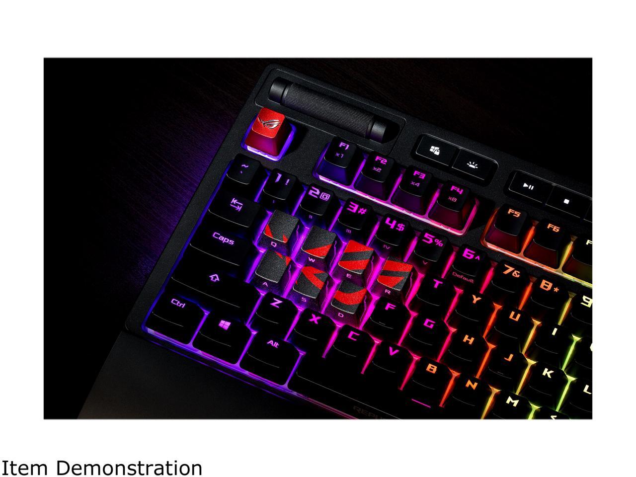 ASUS ROG Gaming Keycap Set - Textured Side-Lit Design for FPS & MOBA ...