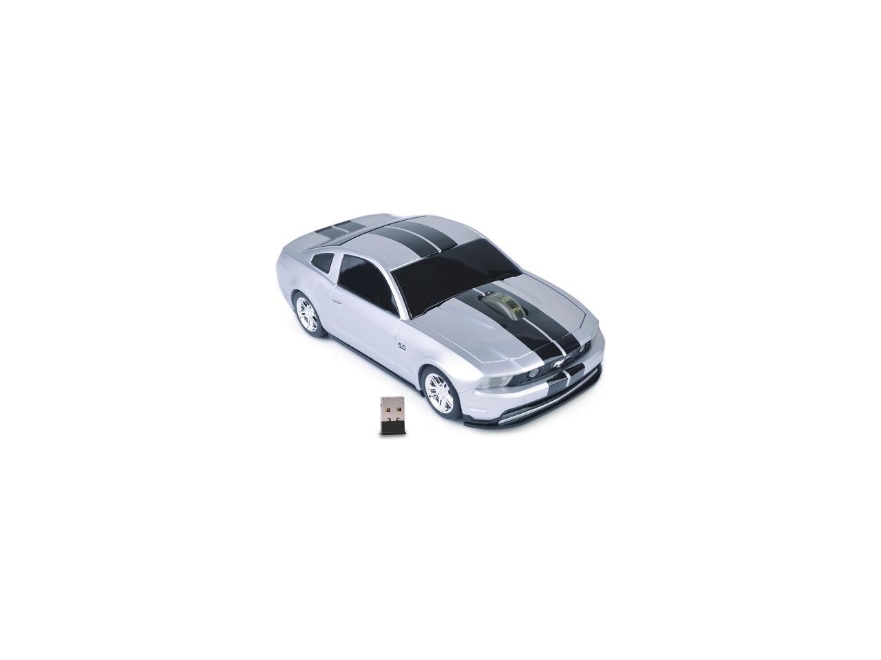 3-Button Road Mice Ford Mustang GT 2.4GHz Wireless Optical Scroll Mouse ...