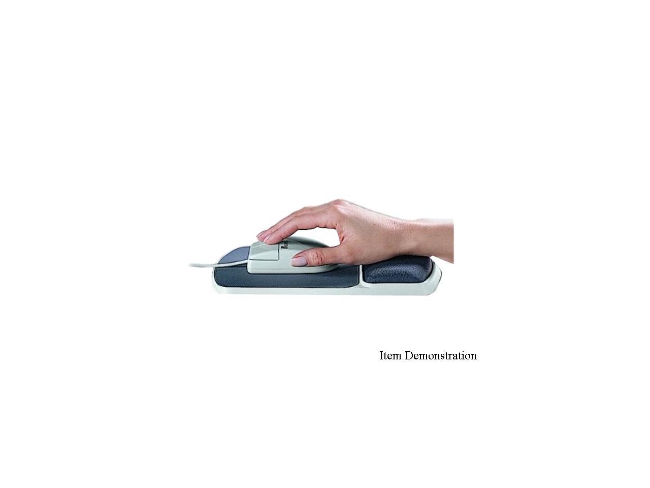 Fellowes 91741 Gel Wrist Rest and Mouse Pad - Graphite/Platinum ...