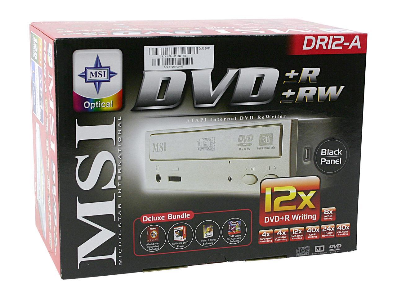 MSI DVD Burner Black IDE Model DR12-A - Newegg.com