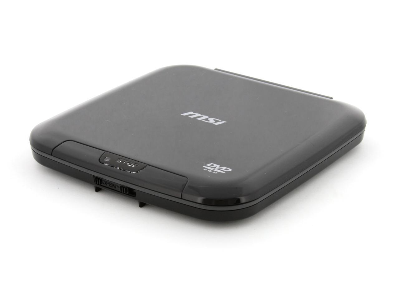 MSI USB 2.0 External Slim DVD Drive Model UO881-B - Newegg.com