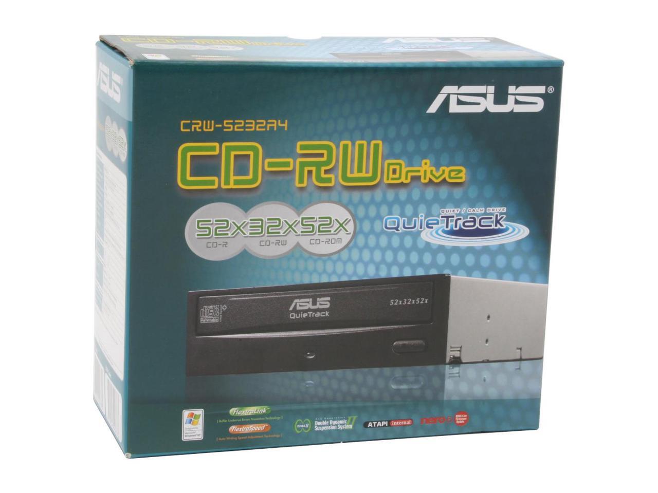 ASUS CD Burner Black E-IDE/ATAPI Model CRW-5232A4/QT_CAB_BK - Newegg.com