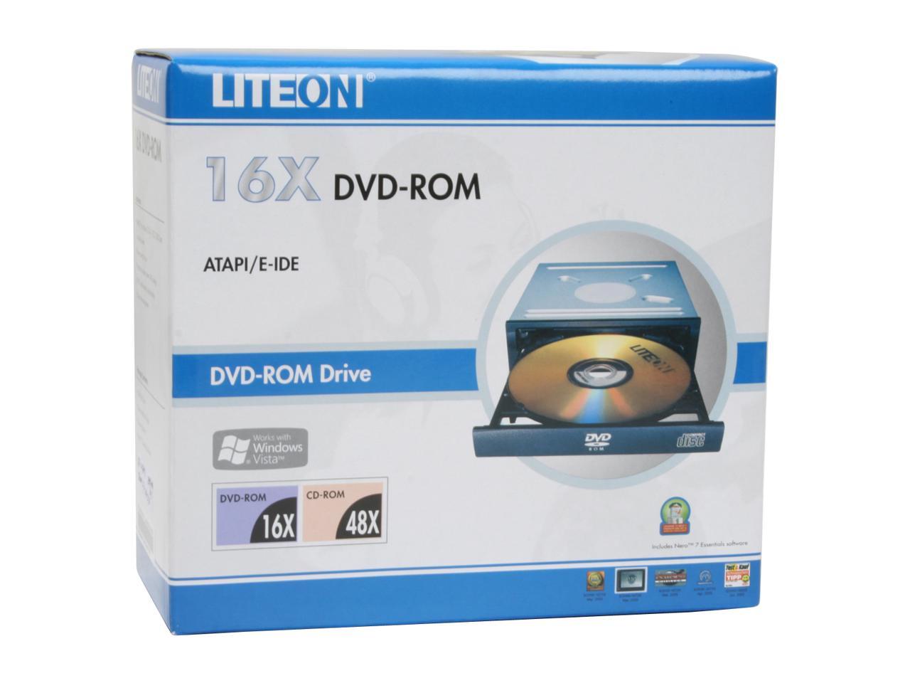 LITE-ON Black IDE DVD-ROM Drive Model DH-16D3P-08 - Newegg.com