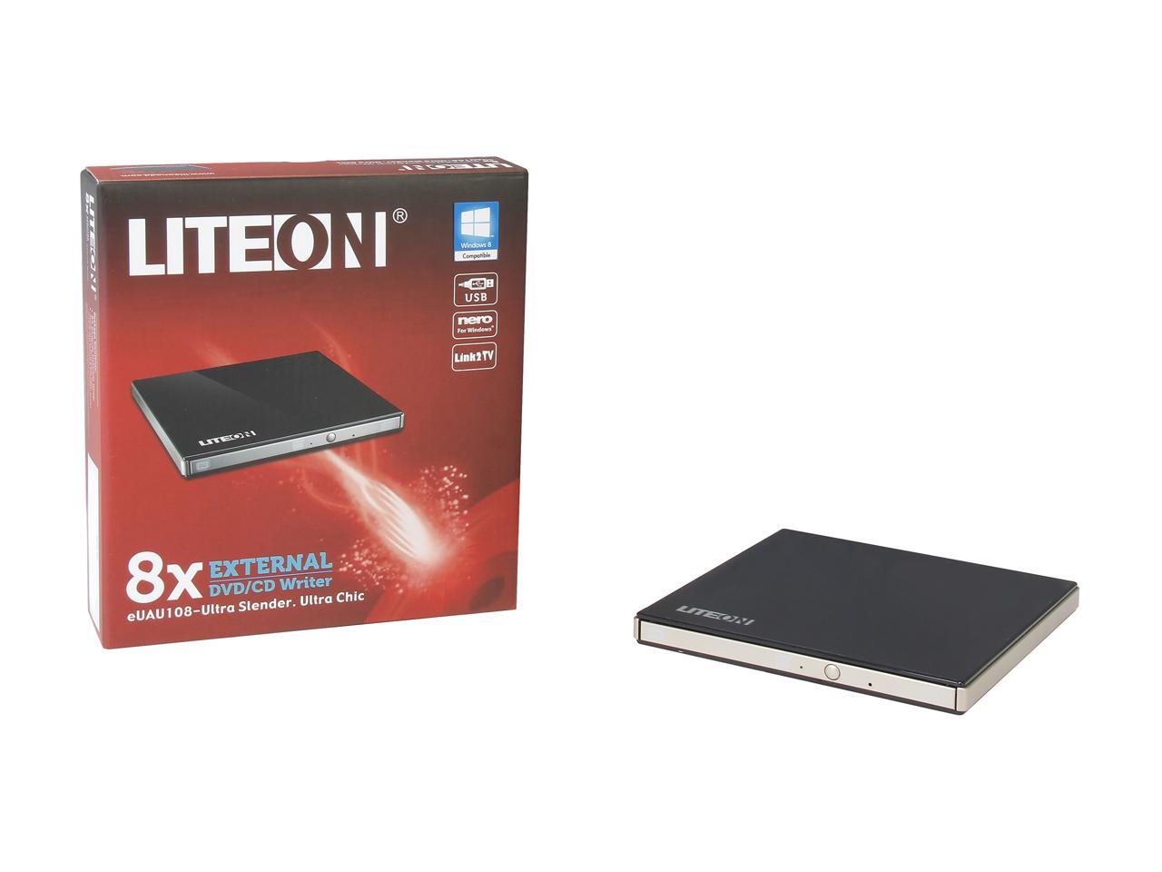 LITE-ON USB 2.0 External CD/DVD Writer Model eUAU108 - Newegg.com
