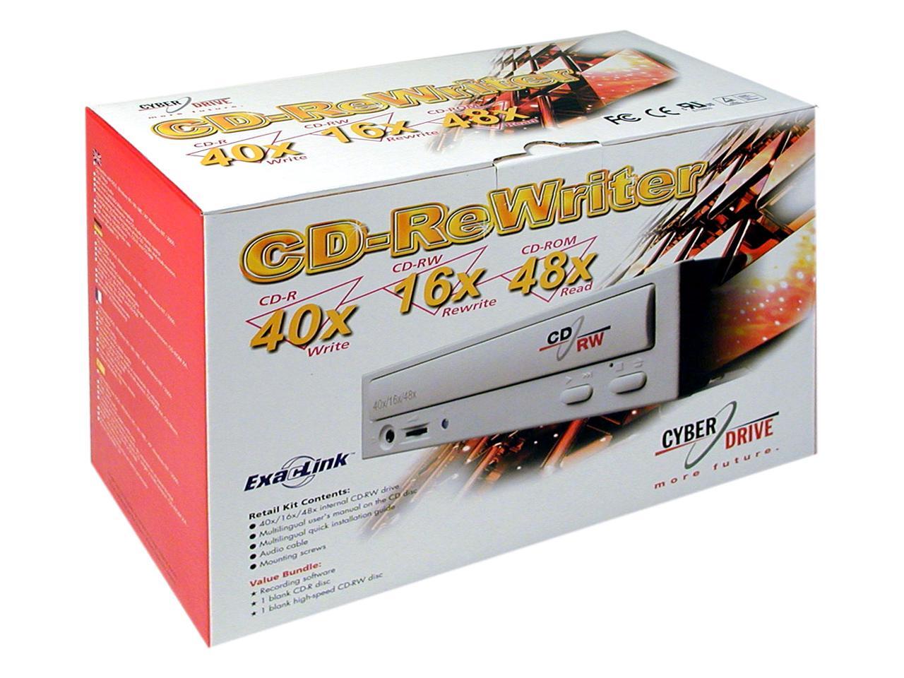 Cyberdrive CD Burner Silver IDE Model CW078D - Newegg.com