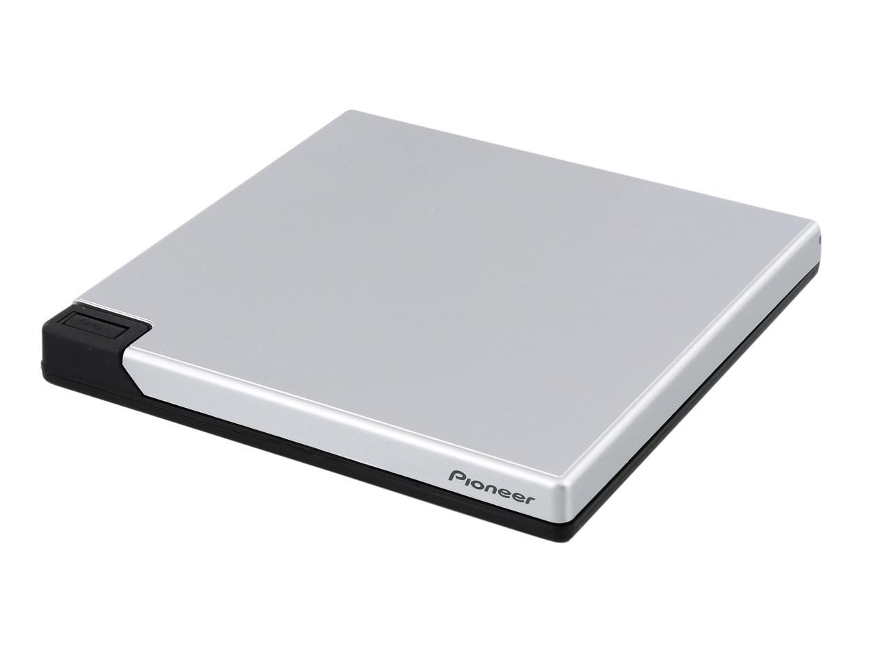 Pioneer 6X Silver External Slim Portable USB 3.0 BD / DVD / CD Burner ...