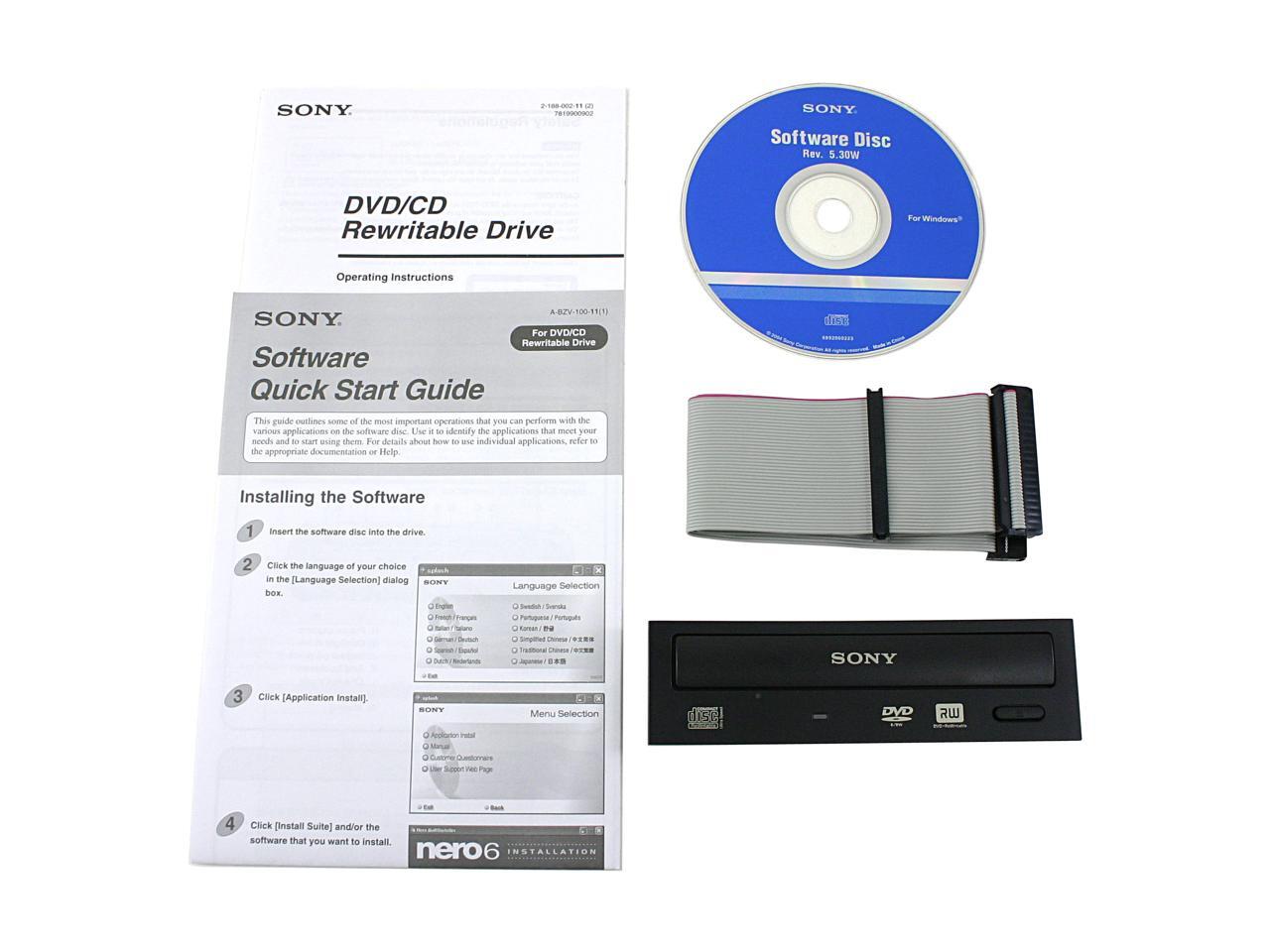 SONY DVD Burner White IDE Model DRU710A - Newegg.com