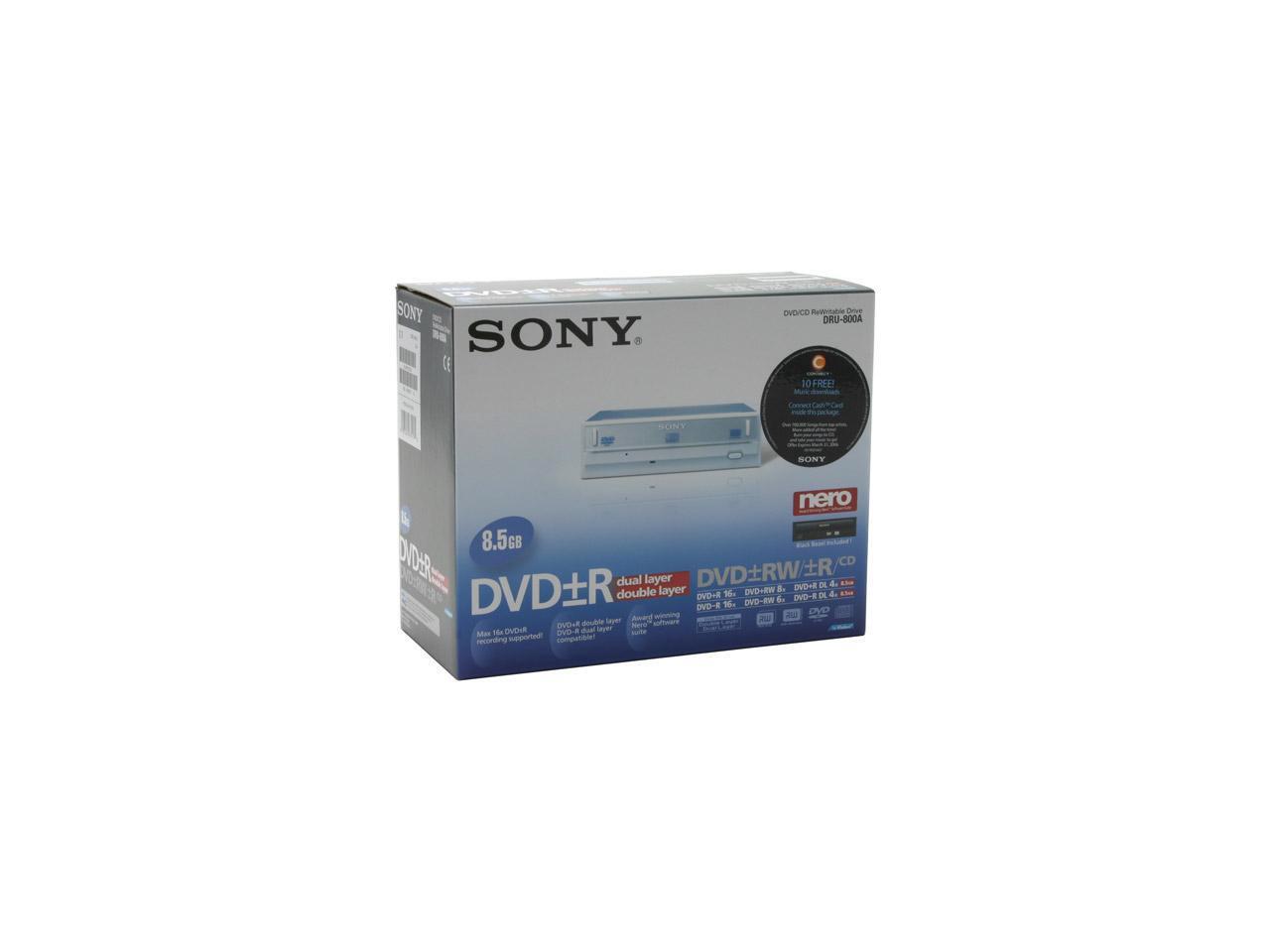 SONY Beige 16X DVD+R 8X DVD+RW 4X DVD+R DL 16X DVD-R 6X DVD-RW 16X DVD ...