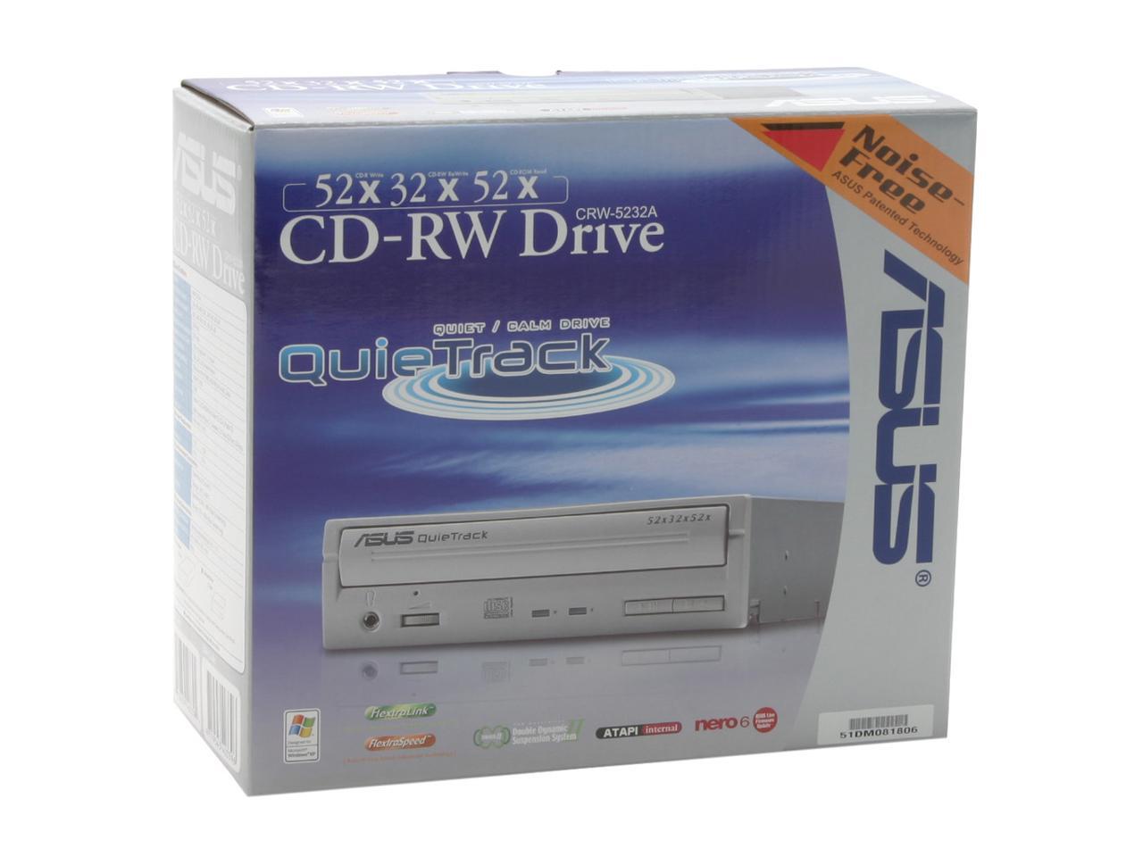 ASUS CD Burner Beige IDE Model CRW-5232AS QuieTrack - Newegg.com