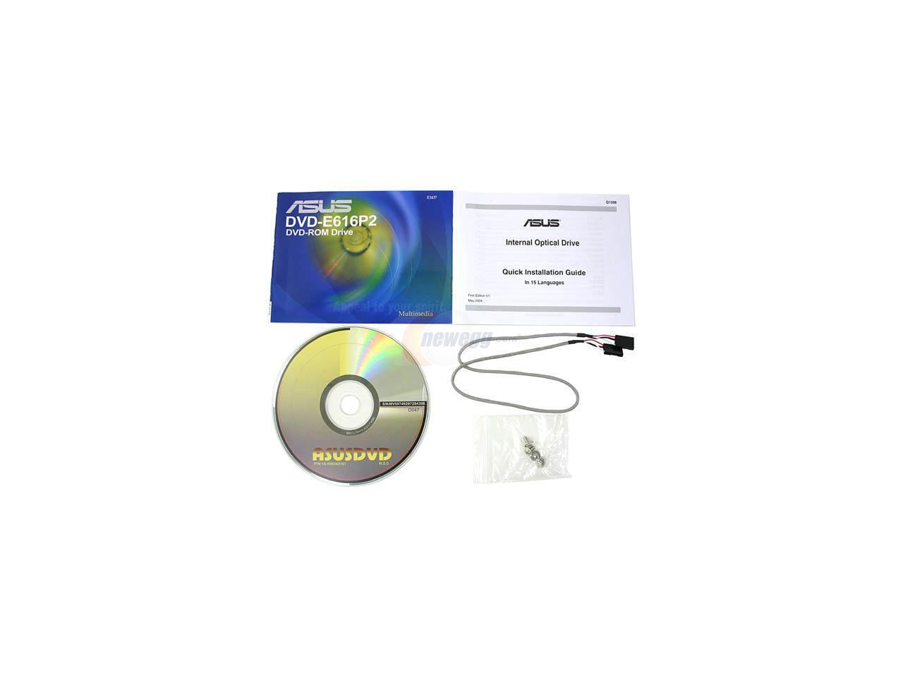 ASUS Black IDE DVD-ROM Drive Model DVD-E616P2 - Newegg.com