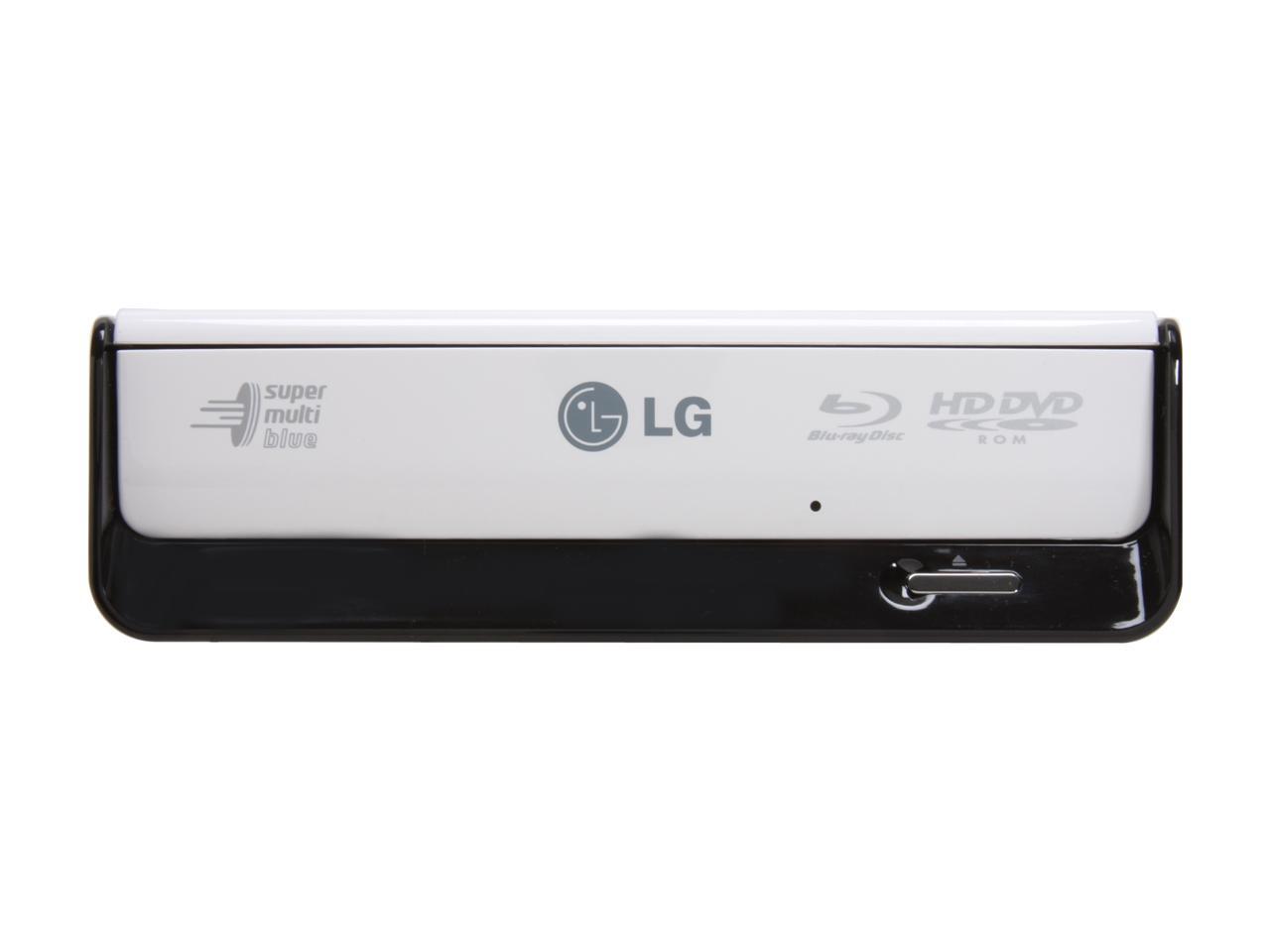 LG Black/White External 6X Blu-ray Rewriter/3X HD-ROM Drive w ...