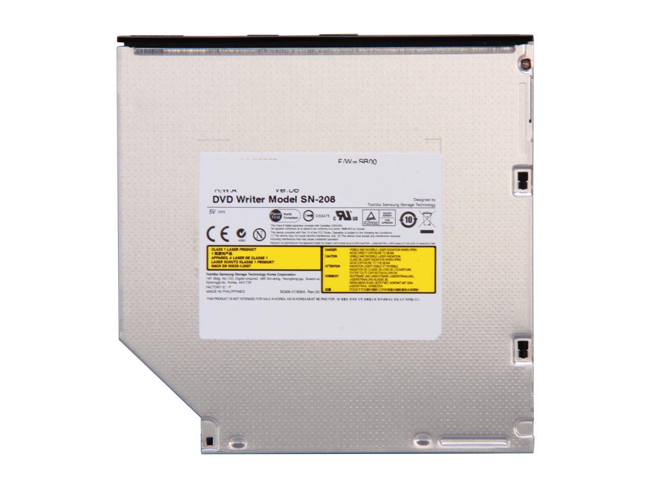 SAMSUNG Internal Slim 8x DVD Writer SATA Model SN-208DB/BEBET - Newegg.ca