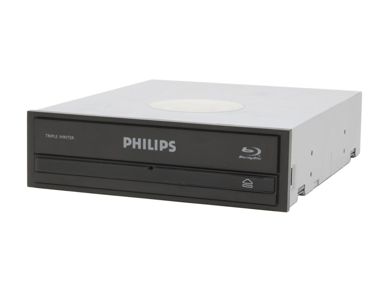 PHILIPS Black 2X BD-R 2X BD-RE 12X DVD+R 2X BD-ROM 8MB Cache SATA ...