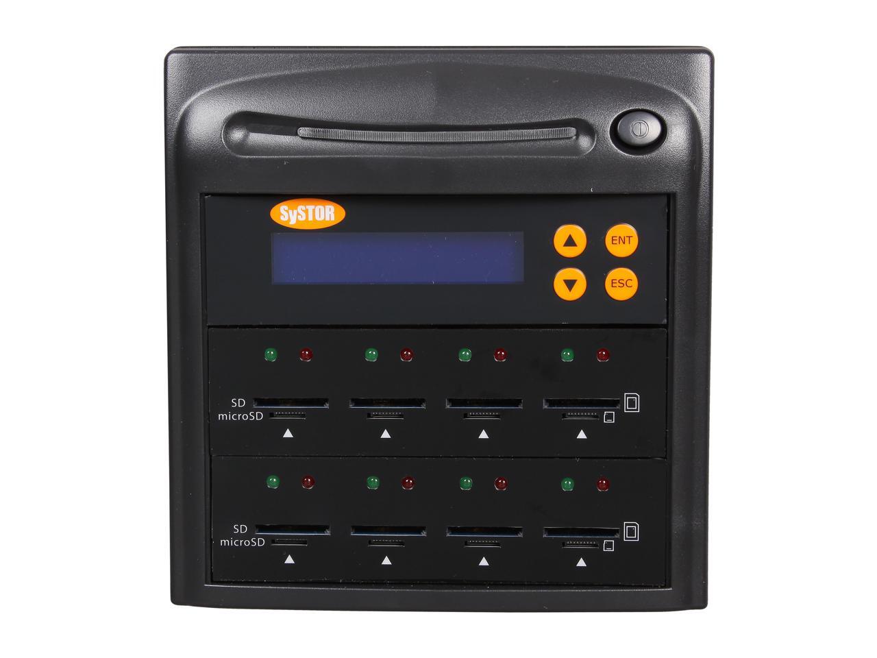 Systor Black 1 to 7 SD/micro SD Drive Duplicator Model SYS07SD - Newegg.com