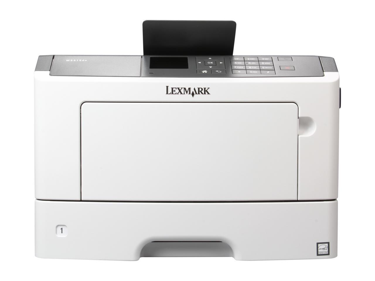 Lexmark MS410 MS415dn Plain Paper Print Monochrome Laser Laser Printer ...
