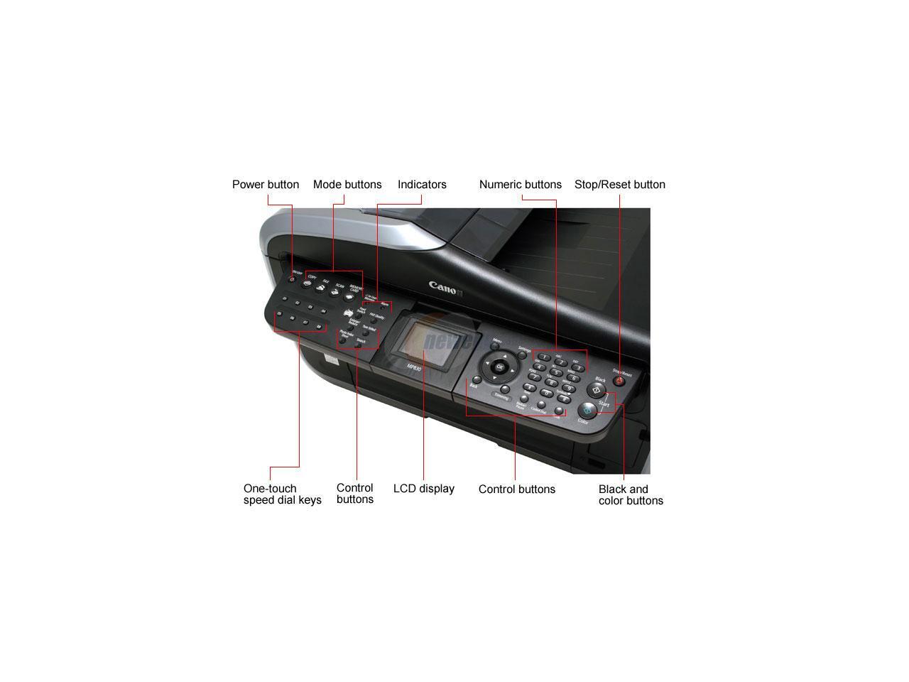 Canon PIXMA MP830 0583B002 USB InkJet ALL-In-One Color Printer - Newegg.com