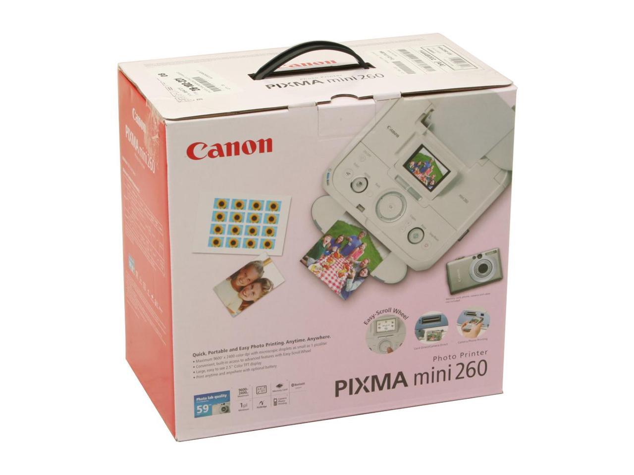 Canon PIXMA mini260 1444B002 USB InkJet Photo Color Printer - Newegg.com