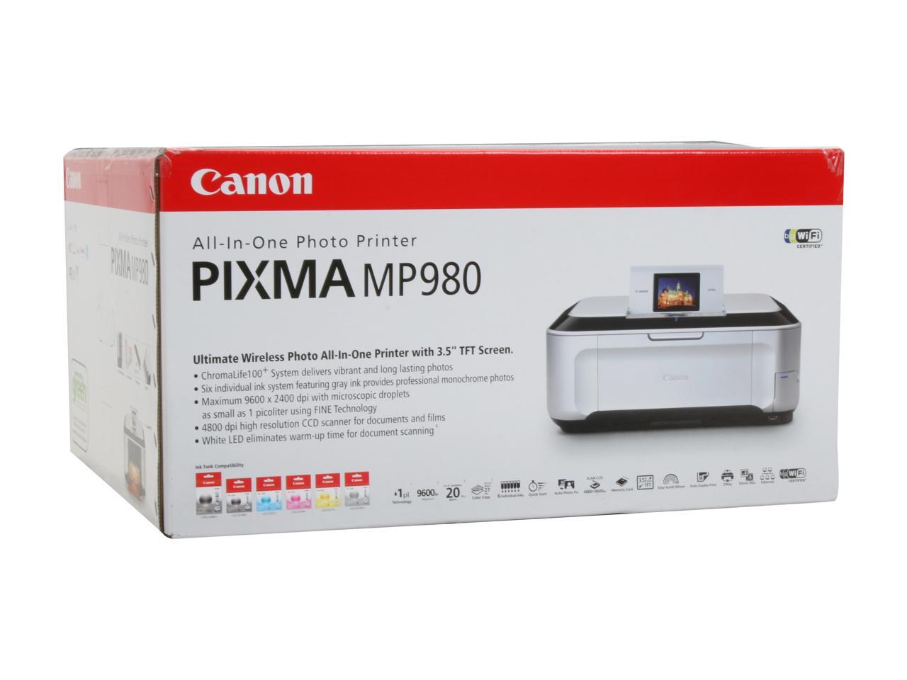 Canon PIXMA MP980 2922B002 Wireless InkJet MFC / All-In-One Color ...