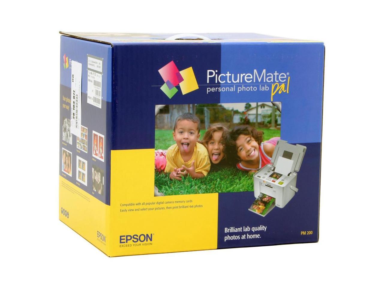 EPSON PictureMate Pal - PM 200 C11C644001 USB InkJet Photo Color ...