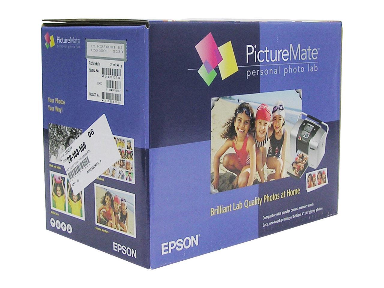 EPSON Stylus PictureMate C11C556001 USB InkJet Photo Color Printer ...
