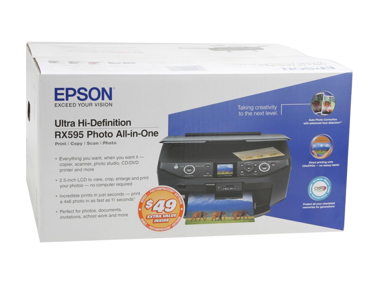 EPSON Stylus Photo RX595 C11C693201 USB InkJet MFC / All-In-One Color ...