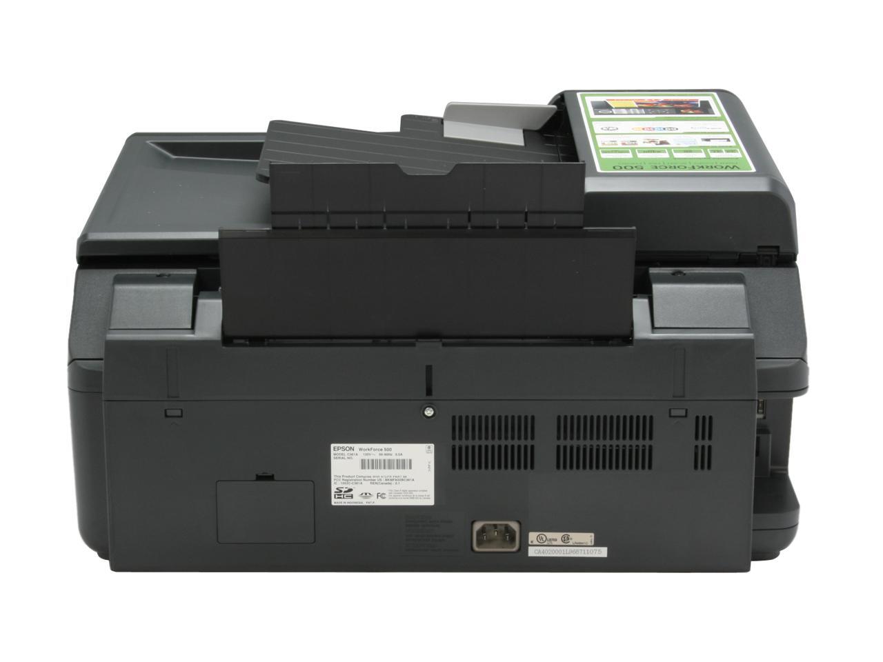 EPSON WorkForce 500 USB InkJet MFC / All-In-One Color Printer - Newegg.com
