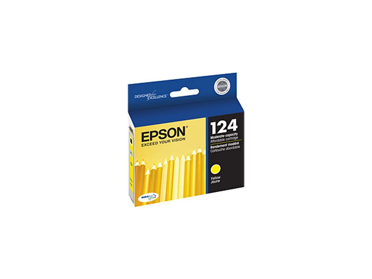 EPSON T124420 124 Moderate-Capacity Ink Cartridge Yellow - Newegg.com