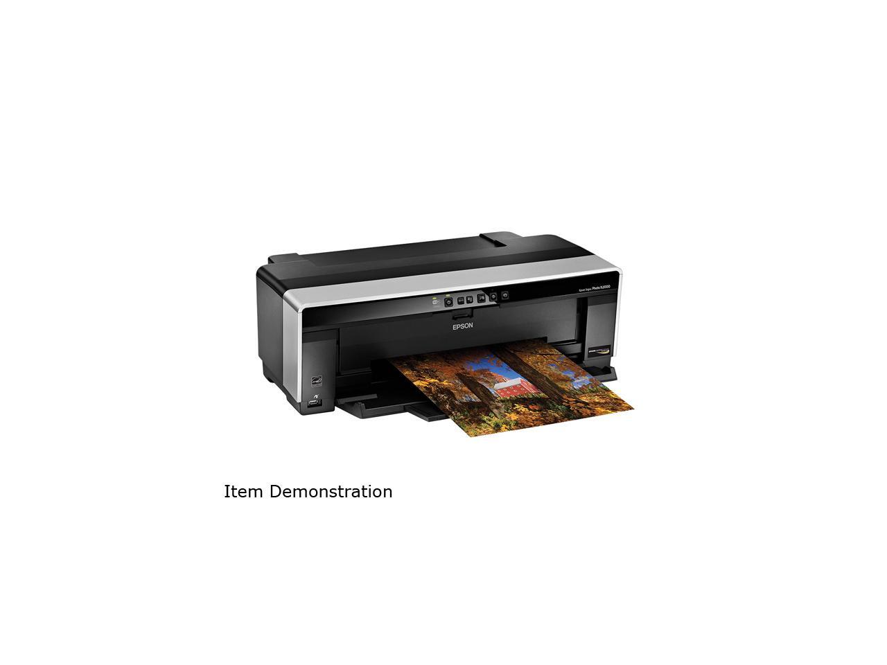 EPSON Stylus Photo R2000 Ethernet (RJ-45) / USB / Wi-Fi InkJet Photo ...