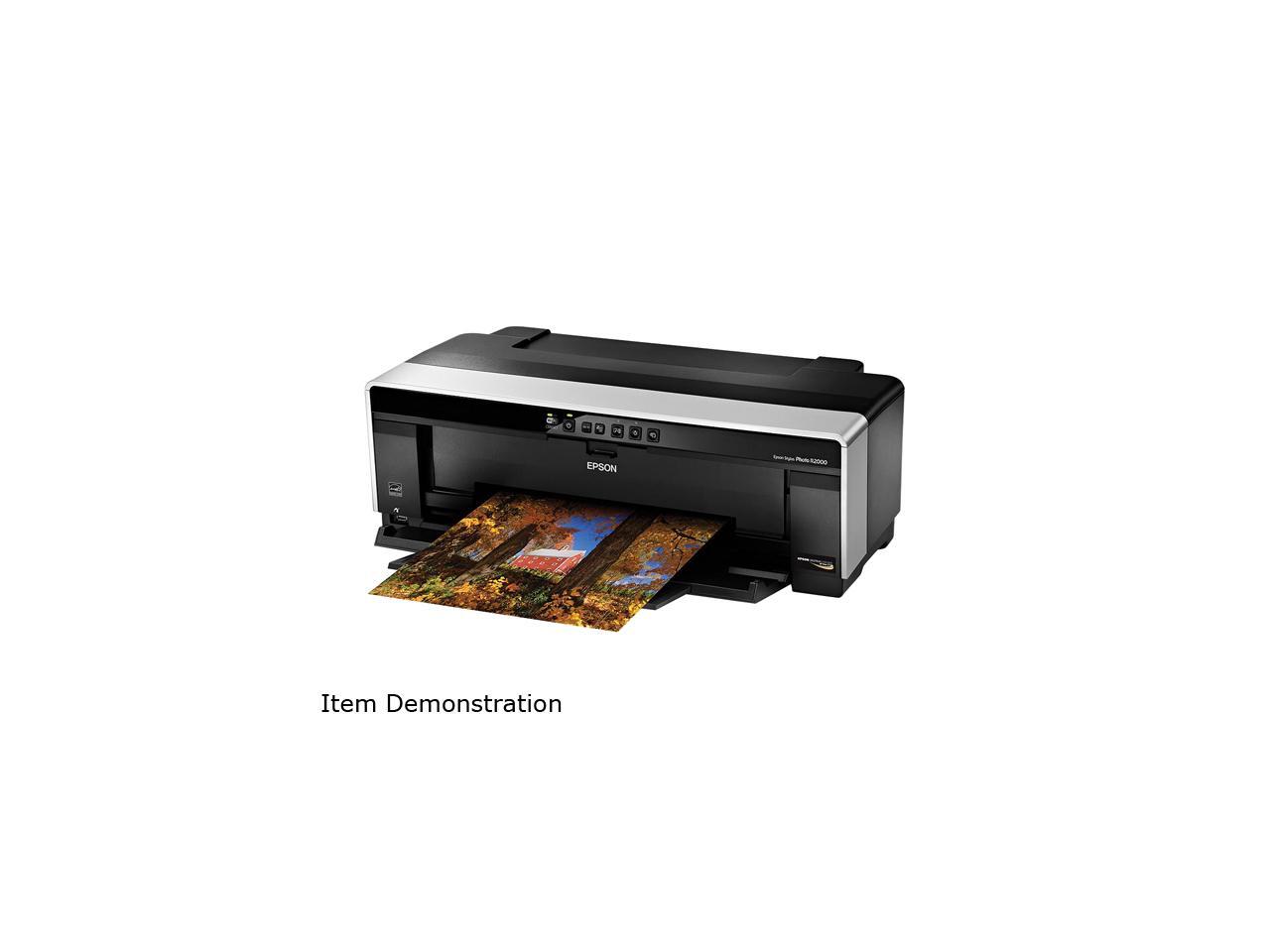 EPSON Stylus Photo R2000 Ethernet (RJ-45) / USB / Wi-Fi InkJet Photo ...