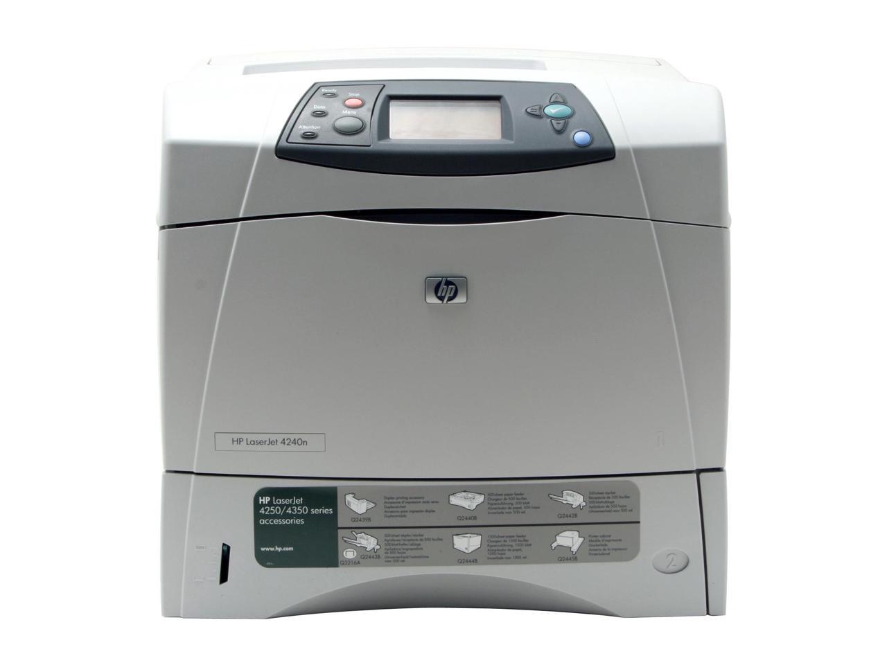 Used - Good: HP LaserJet 4240n Workgroup Monochrome Ethernet (RJ-45 ...