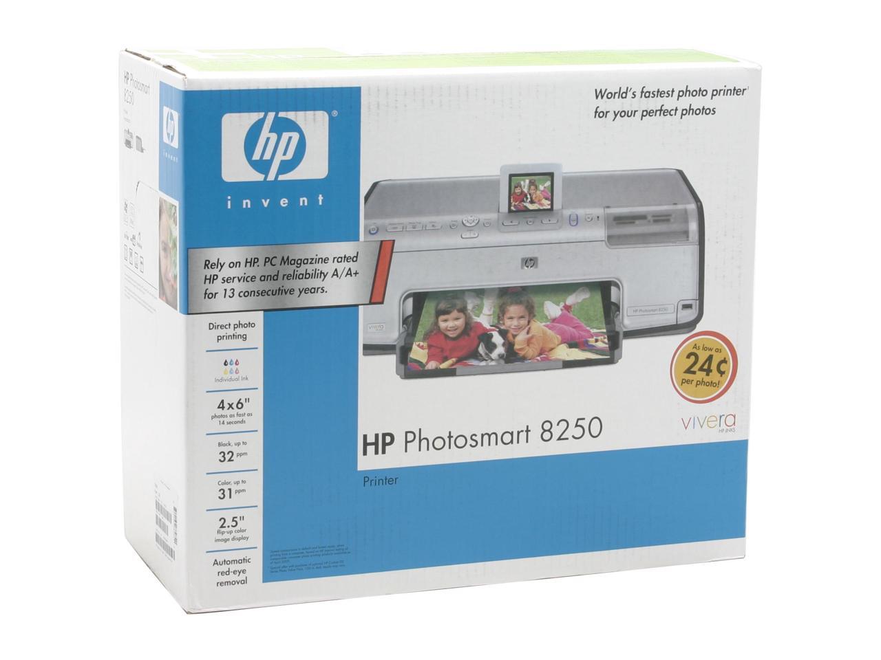 HP Photosmart 8250 Q3470A USB InkJet Photo Color Printer - Newegg.com
